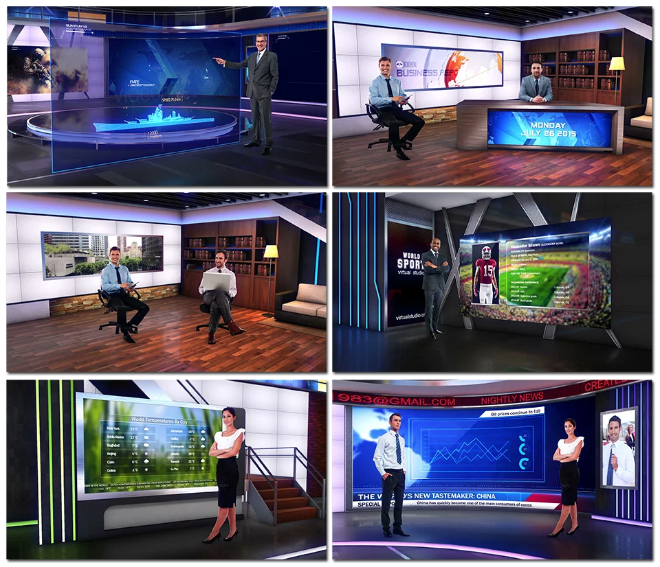 TV Studio 103 | After Effects Virtual Set Template
