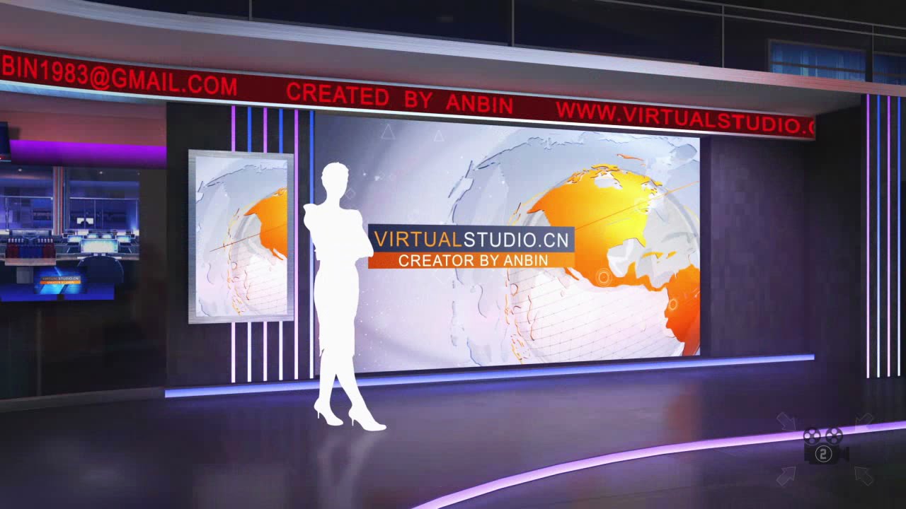 Virtual Studio 111 | After Effects Virtual Set Template