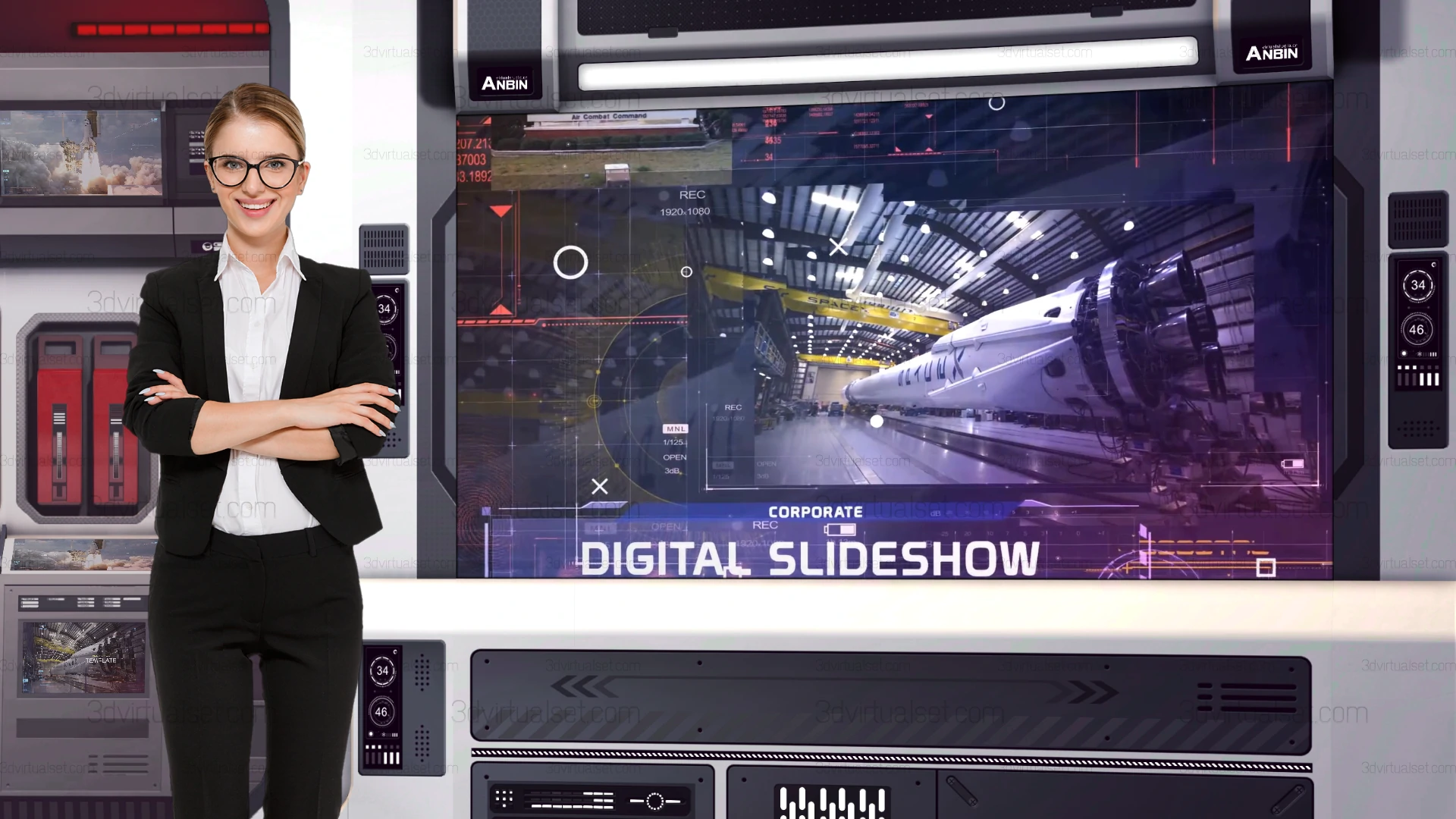 Virtual Set 119A For vMix | vMix Virtual studio Template