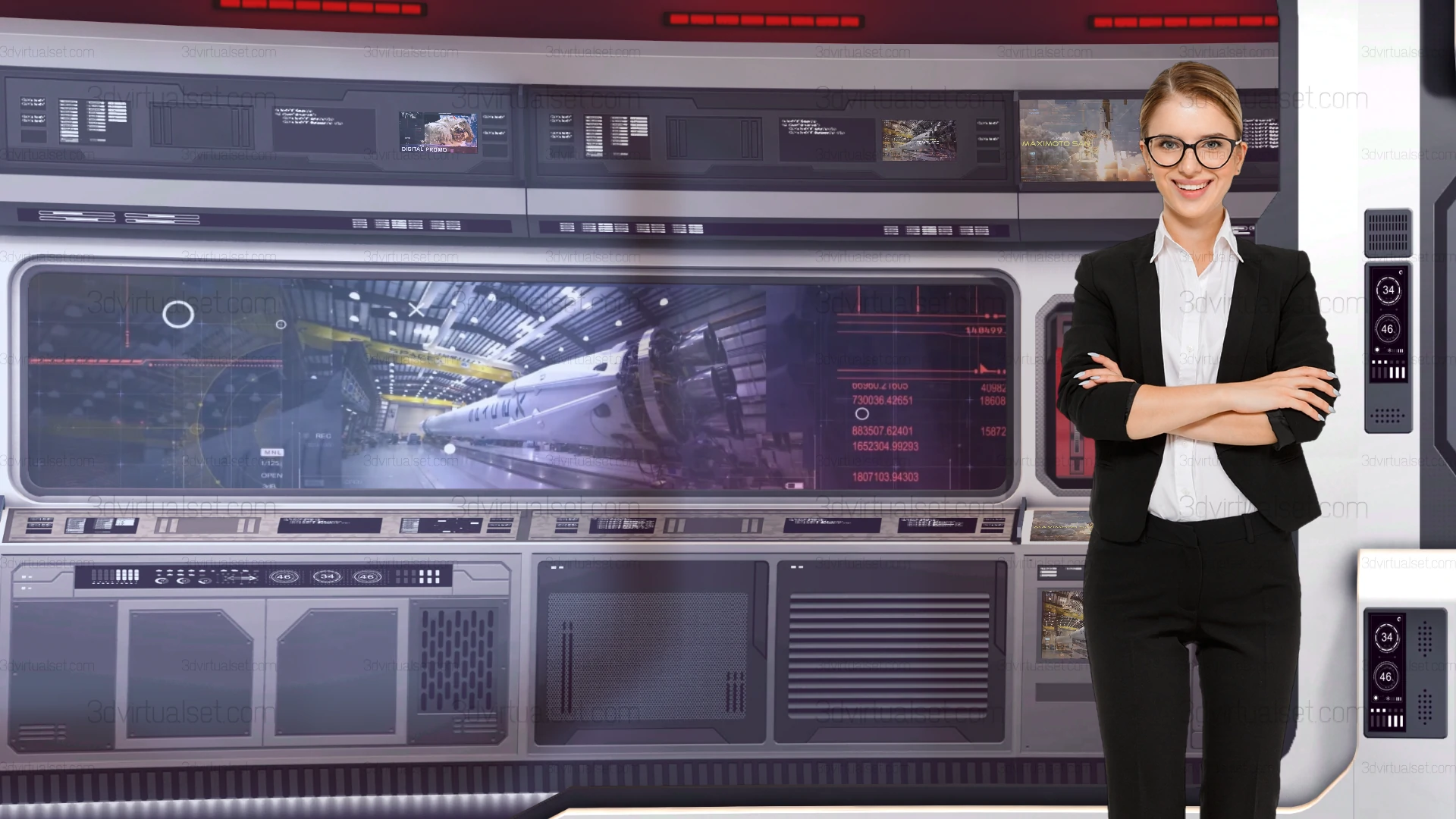 Virtual Set 120A For vMix | vMix Virtual studio Template