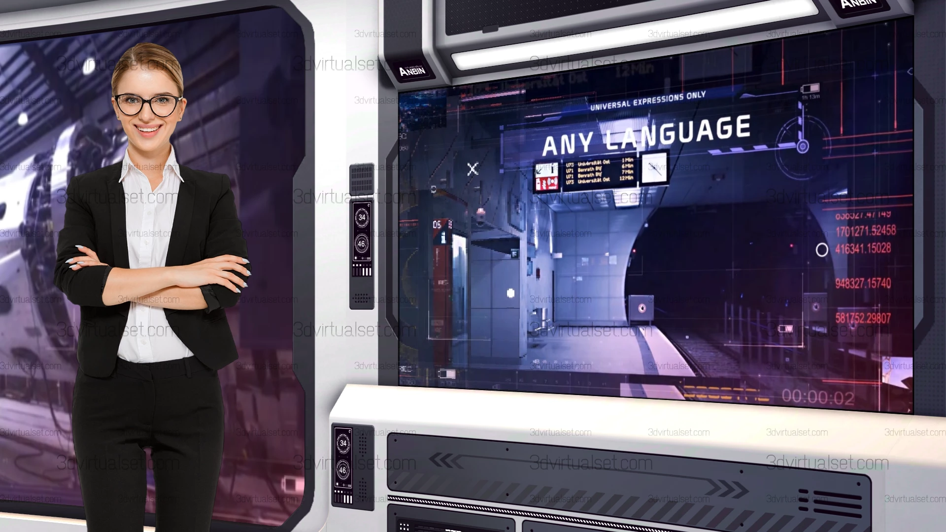 Virtual Set 120B For vMix | vMix Virtual studio Set Template