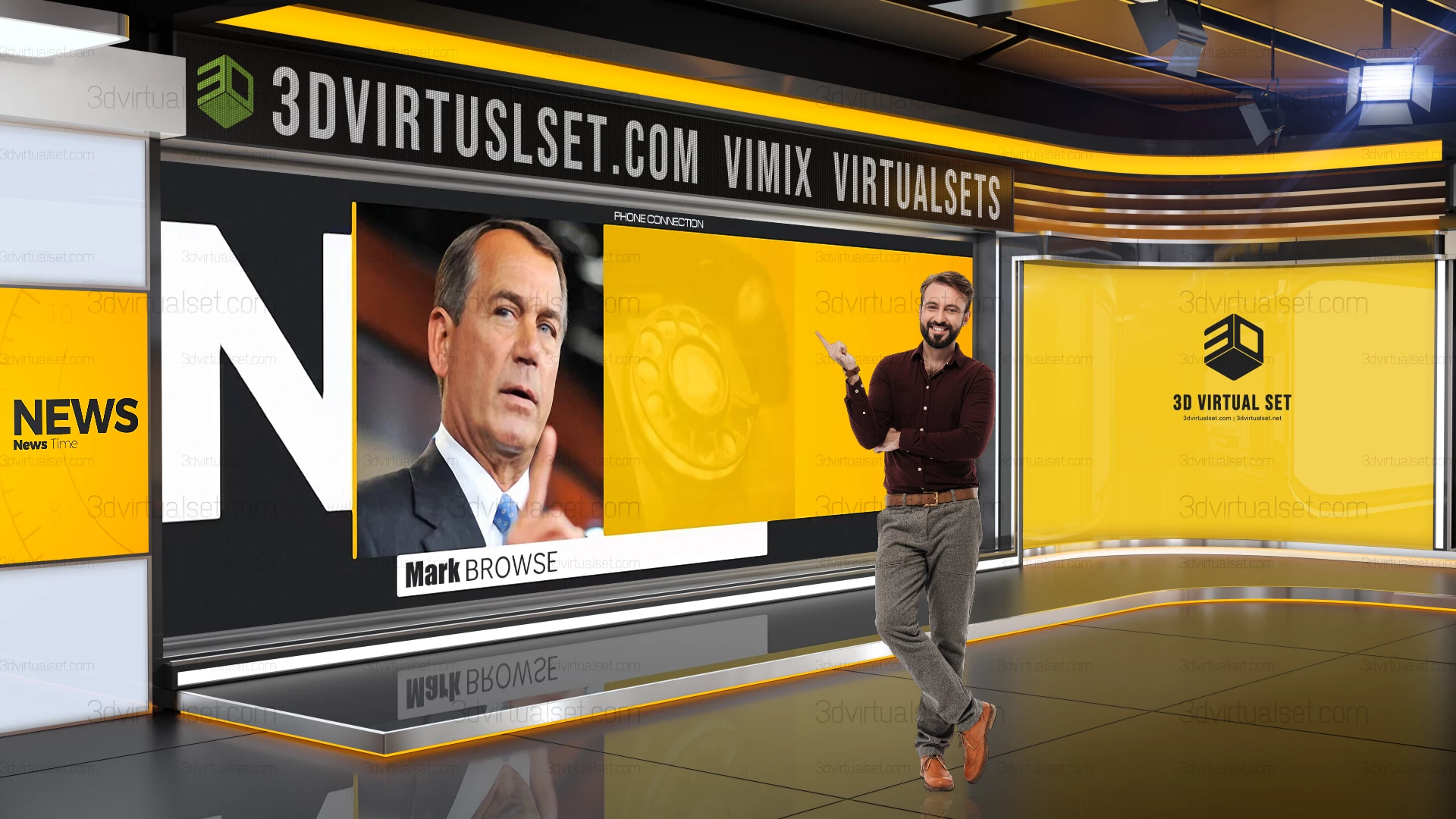 Virtual Set 127 For vMix | vMix Virtual studio Template