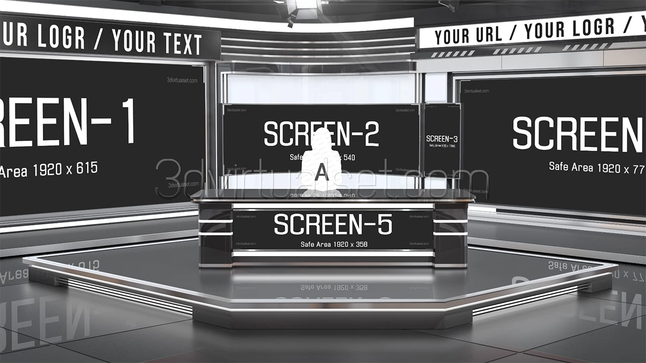 Virtual Set 128B For vMix | vMix Virtual studio Template
