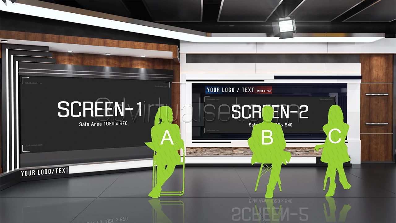 Virtual Set 130 For vMix | vMix Virtual studio Template