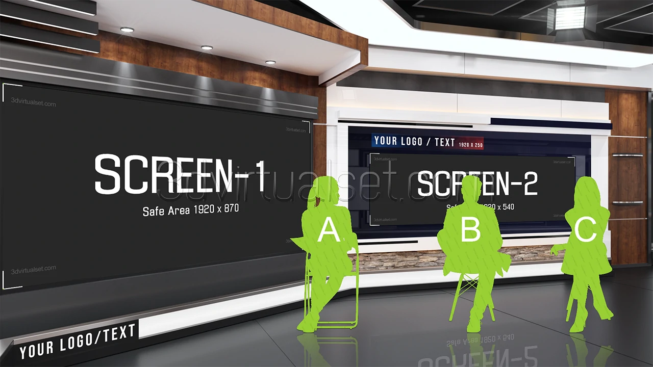 Virtual Set 130 For vMix | vMix Virtual studio Template