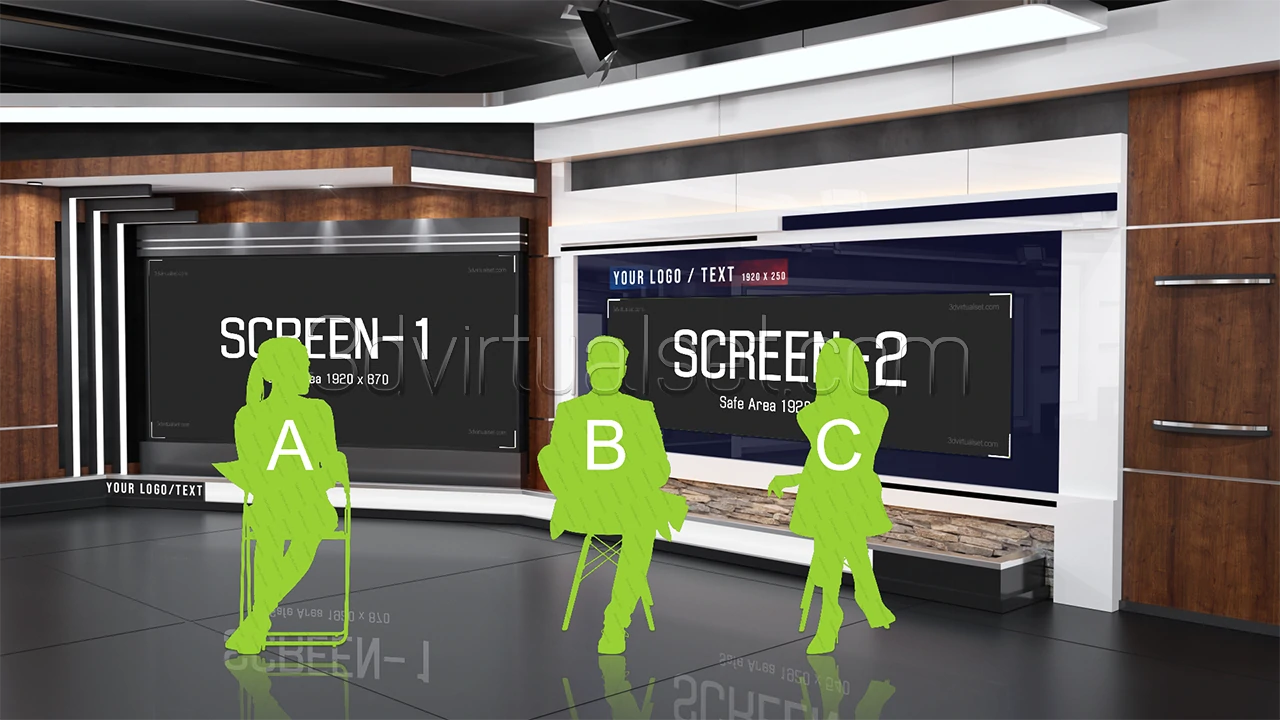 Virtual Set 130 For vMix | vMix Virtual studio Template