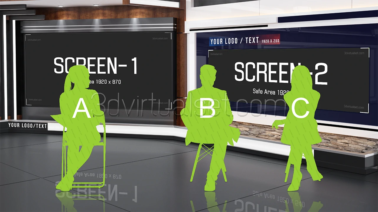 Virtual Set 130 For vMix | vMix Virtual studio Template