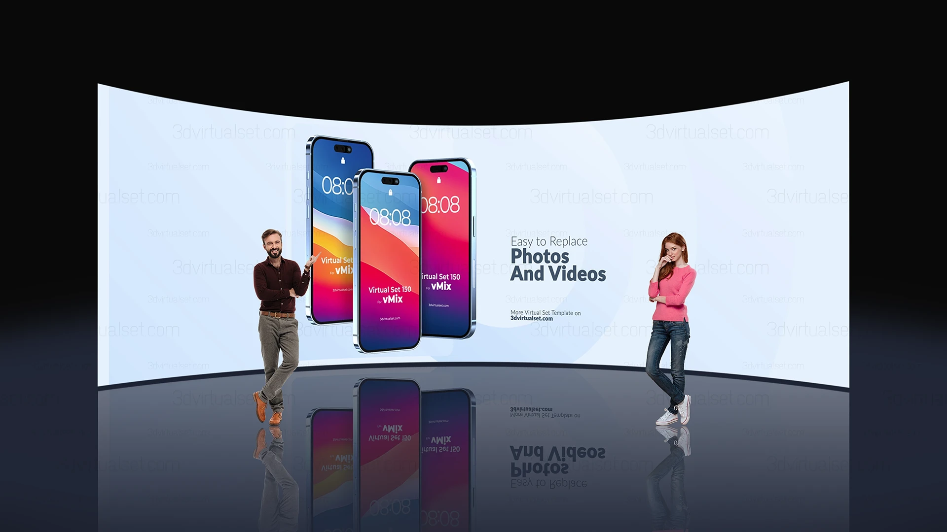 Virtual Set For vMix 150 | vMix Virtual Sets Free Download