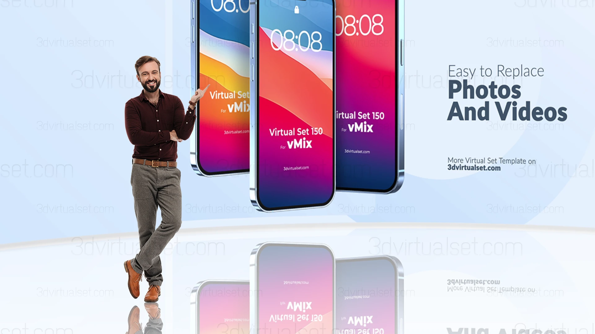 Virtual Set For vMix 151 | vMix Virtual Studio Sets Template