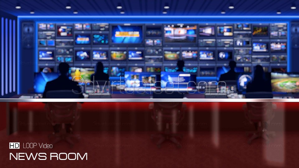 Virtual Studio 053A for vMix | vMix Virtual Set Template