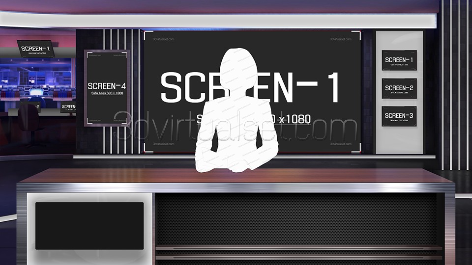 Virtual Studio 111B for vMix | vMix Virtual Set Template