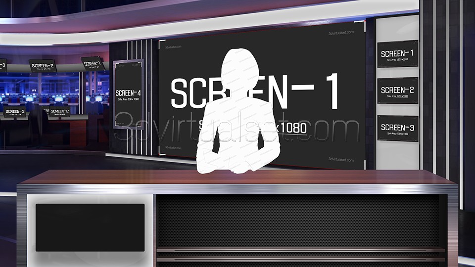 Virtual Studio 111B for vMix | vMix Virtual Set Template